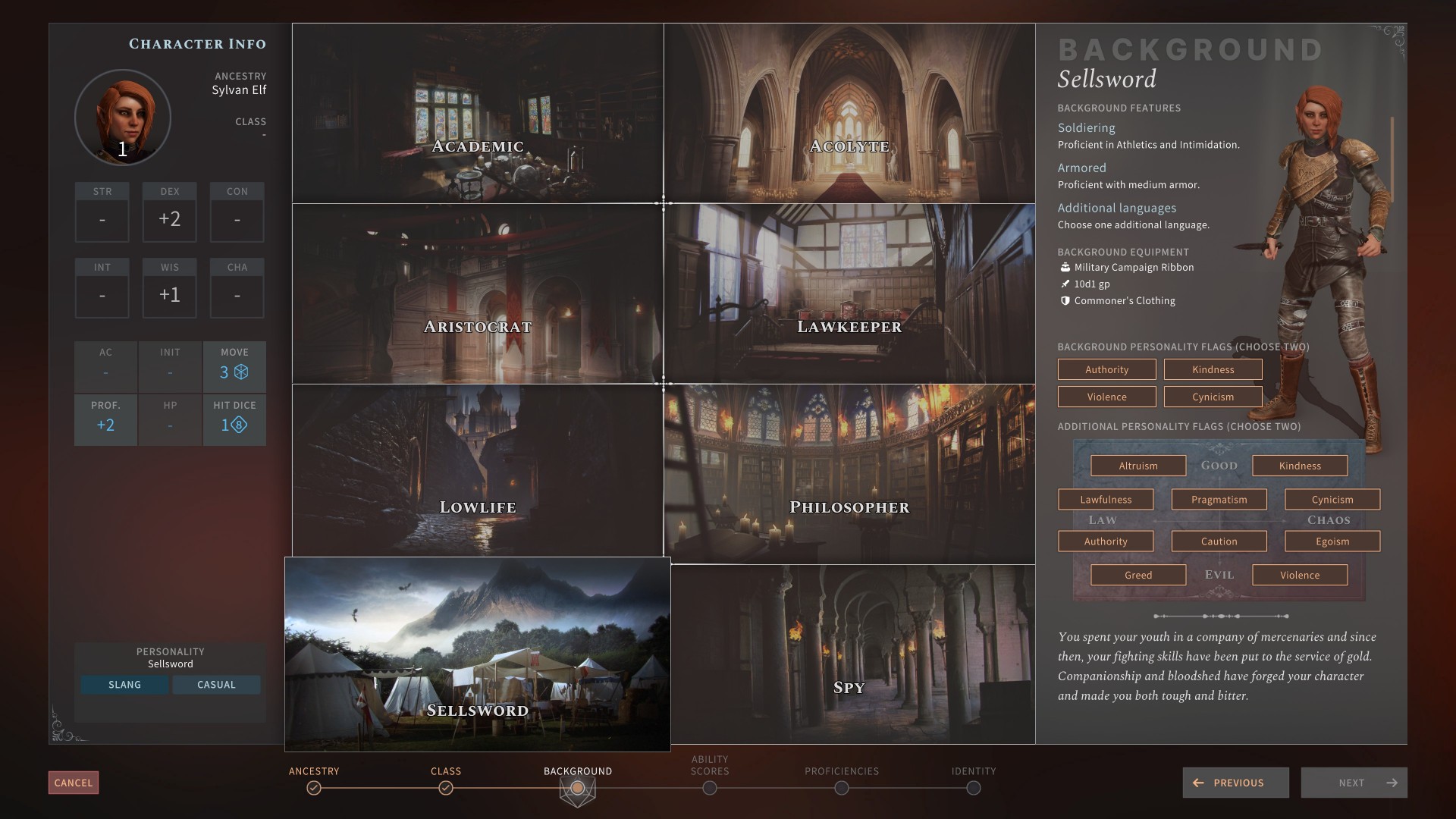 Solasta: Crown of the Magister -- Character creation guide