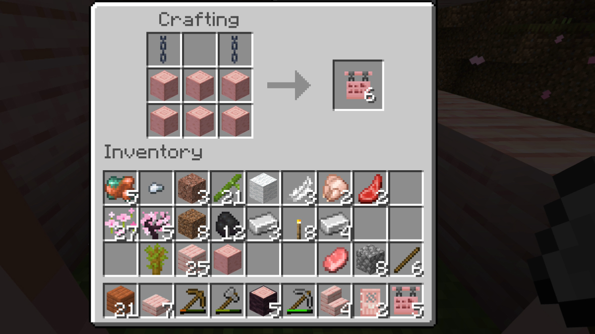 How To Craft And Use A Hanging Sign In Minecraft 1 20 How To Craft And Use A Hanging Sign In Minecraft 1 20