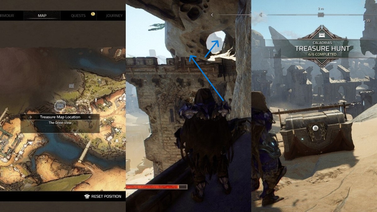 All Caladrias Treasure Map locations in Atlas Fallen