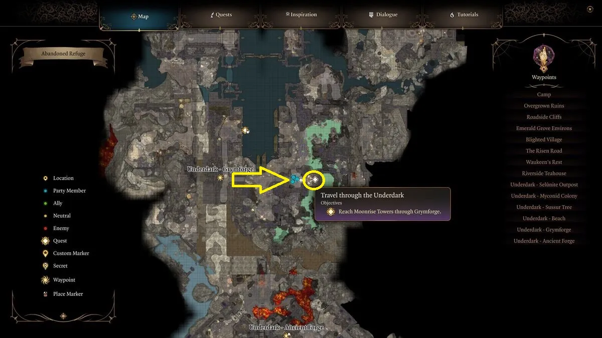 How to leave the Underdark and finish Act 1 in Baldur's Gate 3 (BG3)