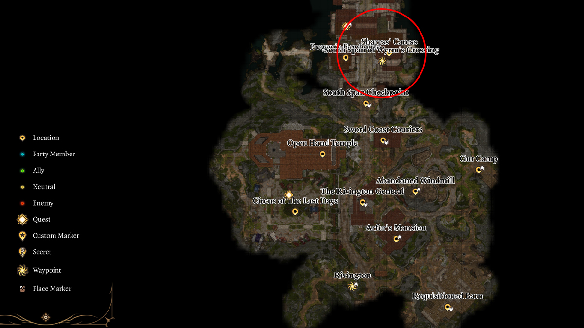 Where to find Sharress' Caress in Baldur's Gate 3