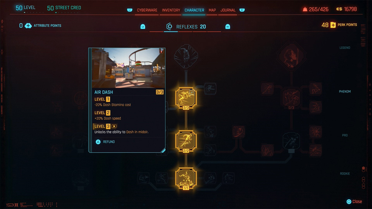 Cyberpunk 2077: How to unlock Air Dash