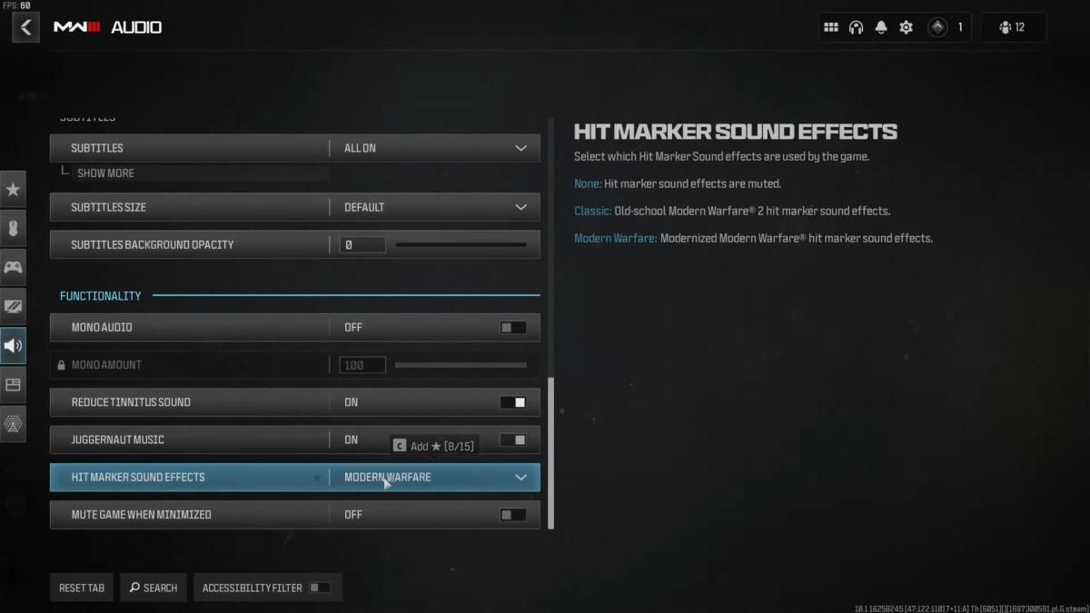 How to enable classic Hitmarker sounds in Modern Warfare 3