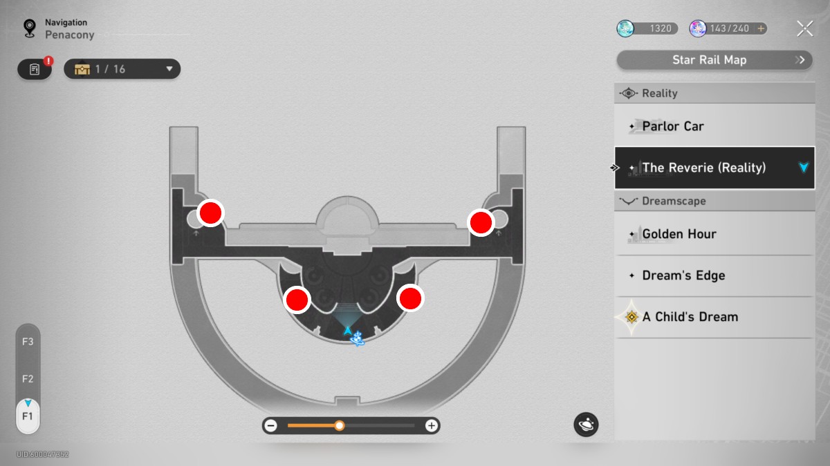 The Reverie (Reality) chest locations in Honkai Star Rail