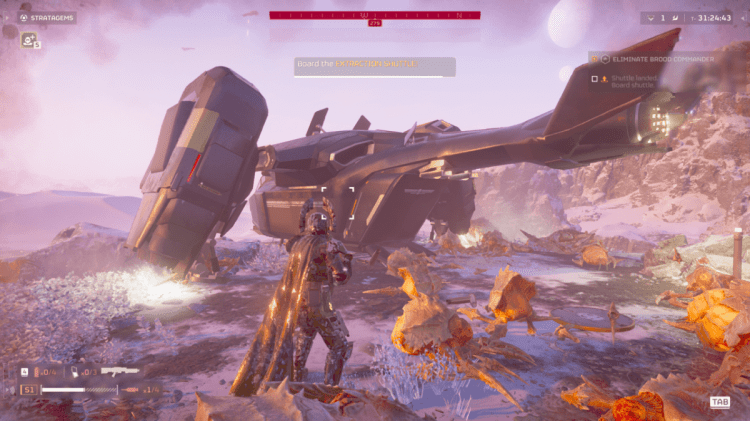 PSA: The Extraction ship can kill enemies with one easy step in Helldivers 2