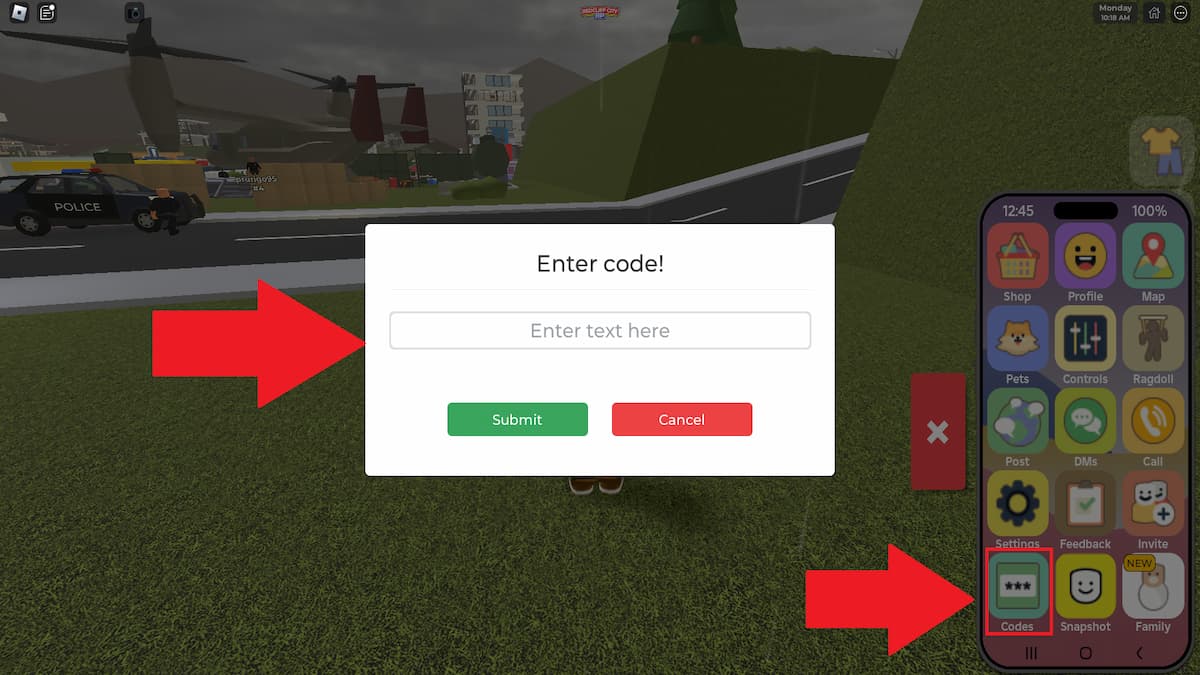 Redcliff City RP codes (July 2024)