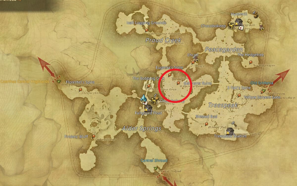 All A Realm Reborn (ARR) Hunt Mark locations in Final Fantasy XIV