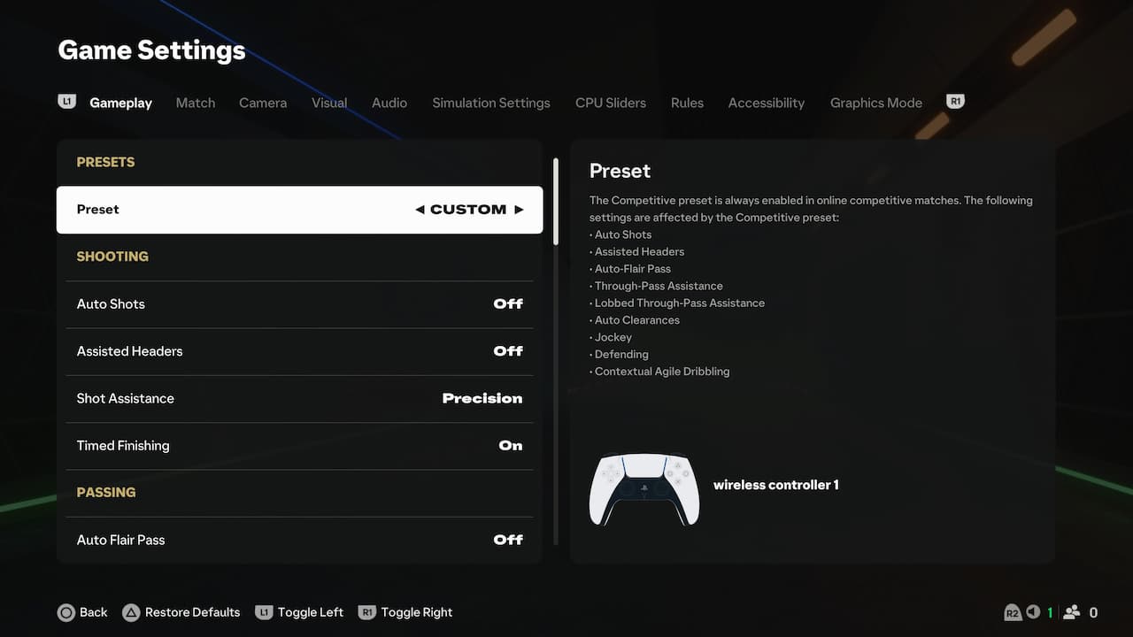 Best realistic sliders and difficulty settings for FC 25